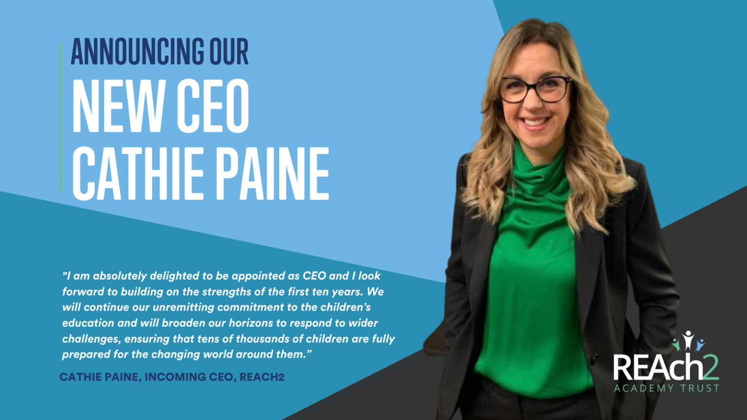 REAch2 Announces Cathie Paine As New Chief Executive