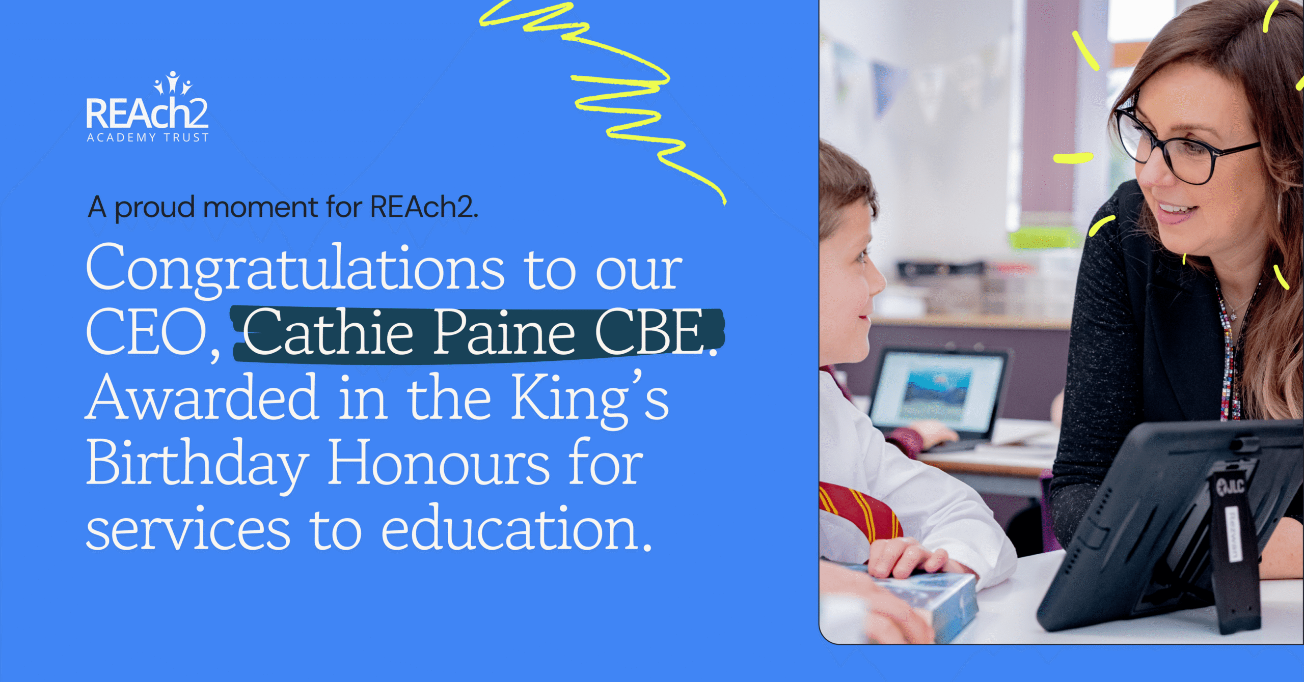 Cathie Paine, CEO of REAch2, Awarded CBE in King’s Birthday Honours ...